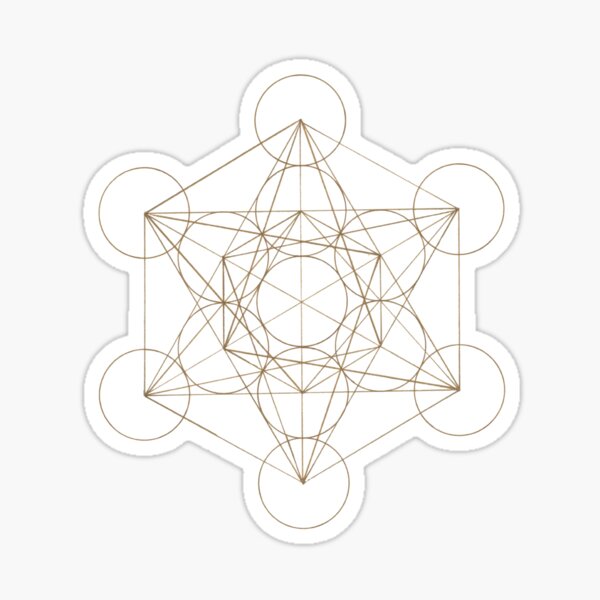 "Metatron's Cube" Sticker for Sale by SacredHealing33 | Redbubble