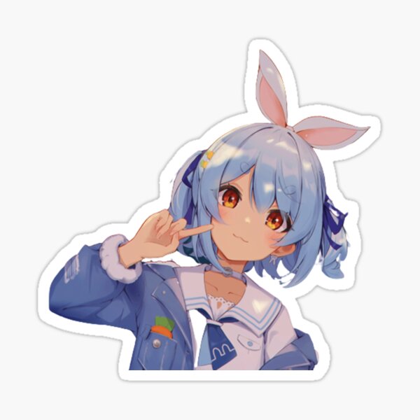 "Usada Pekora vtuber" Sticker by elzedd | Redbubble