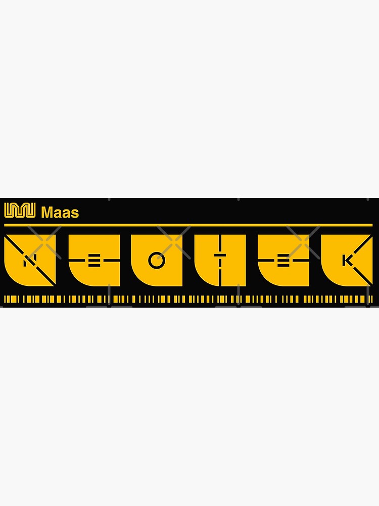 Póster «Maas Neotek (versión plana horizontal de luz sobre oscuridad ...