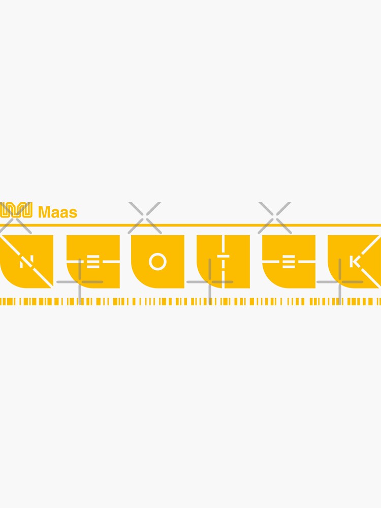 "Maas Neotek (Horizontal Flat Light-on-Dark Version)" Sticker by ...