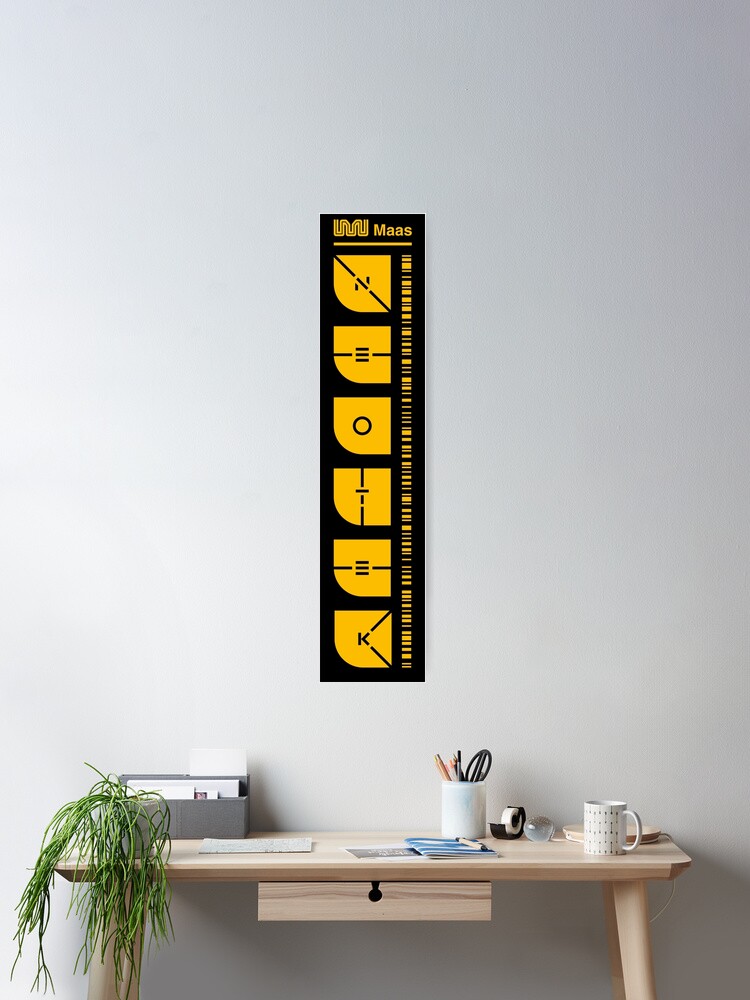 "Maas Neotek (Vertical Flat Light-on-Dark Version)" Poster for Sale by Philipp Strahl | Redbubble