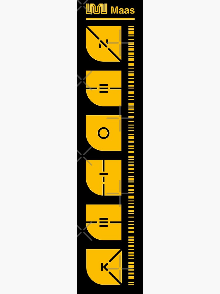 "Maas Neotek (Vertical Flat Light-on-Dark Version)" Poster for Sale by ...