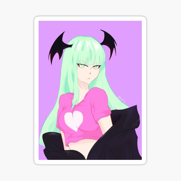"Morrigan Aensland" Sticker for Sale by SolidusART | Redbubble