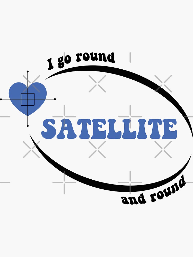 "satellite" Sticker for Sale by micasdesigns | Redbubble