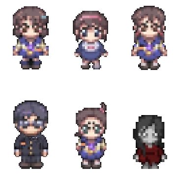 "Corpse Party Character Sprite" Sticker for Sale by Marigoldi | Redbubble