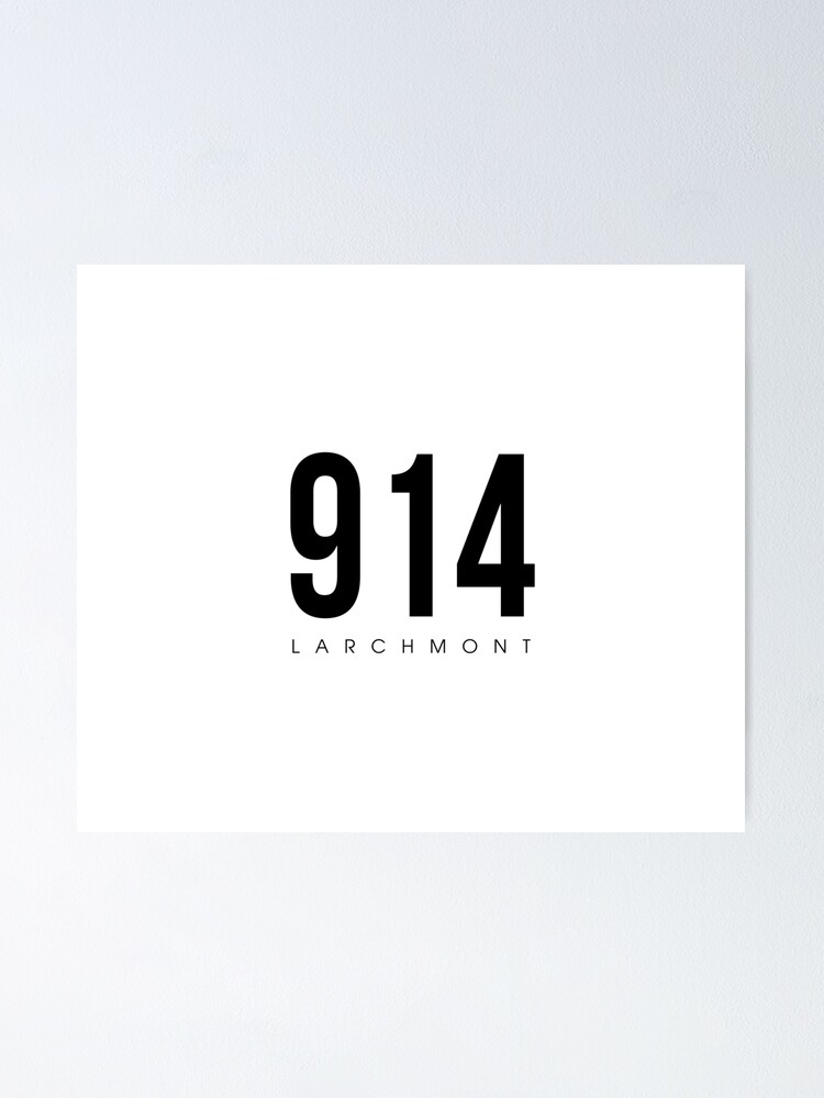 "Larchmont, NY - 914 Area Code" Poster by CartoCreative | Redbubble