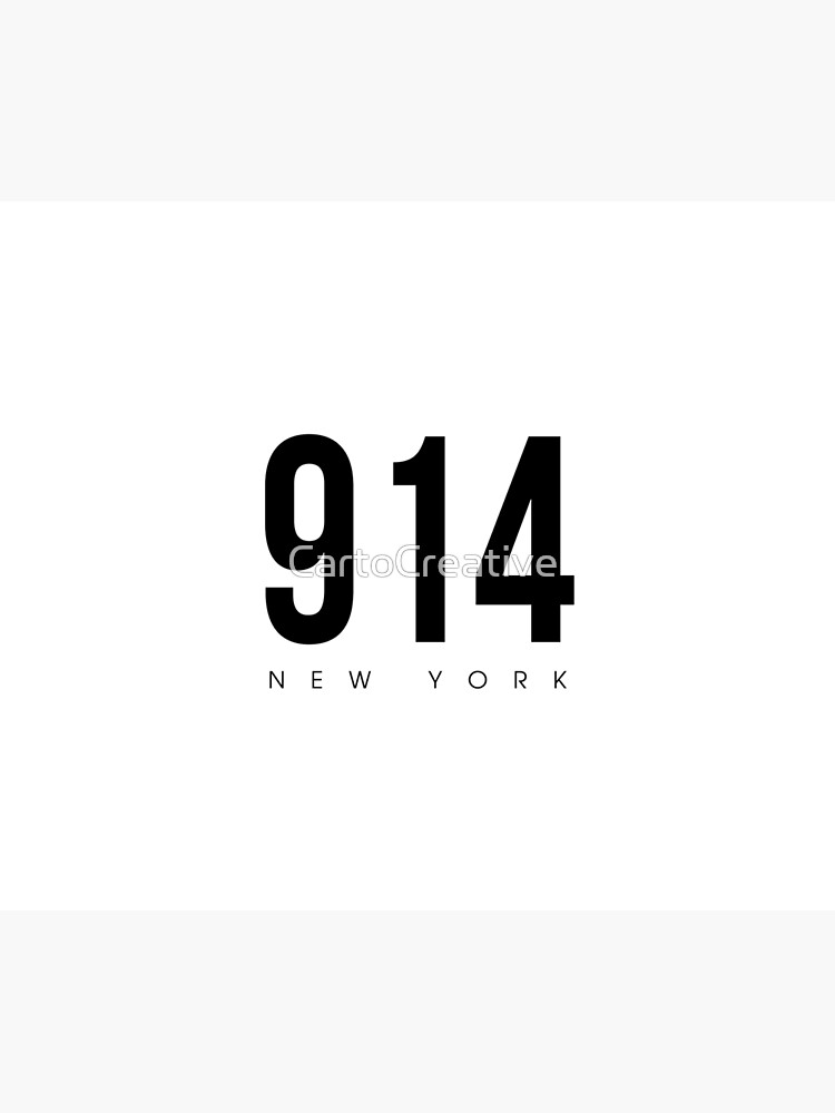 "New York - 914 Area Code" Photographic Print for Sale by CartoCreative ...