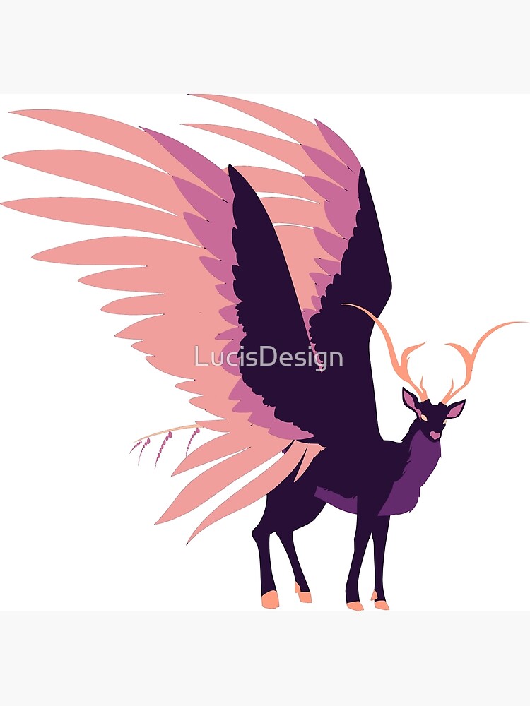 "Peryton Simplified" Poster for Sale by LucisDesign | Redbubble