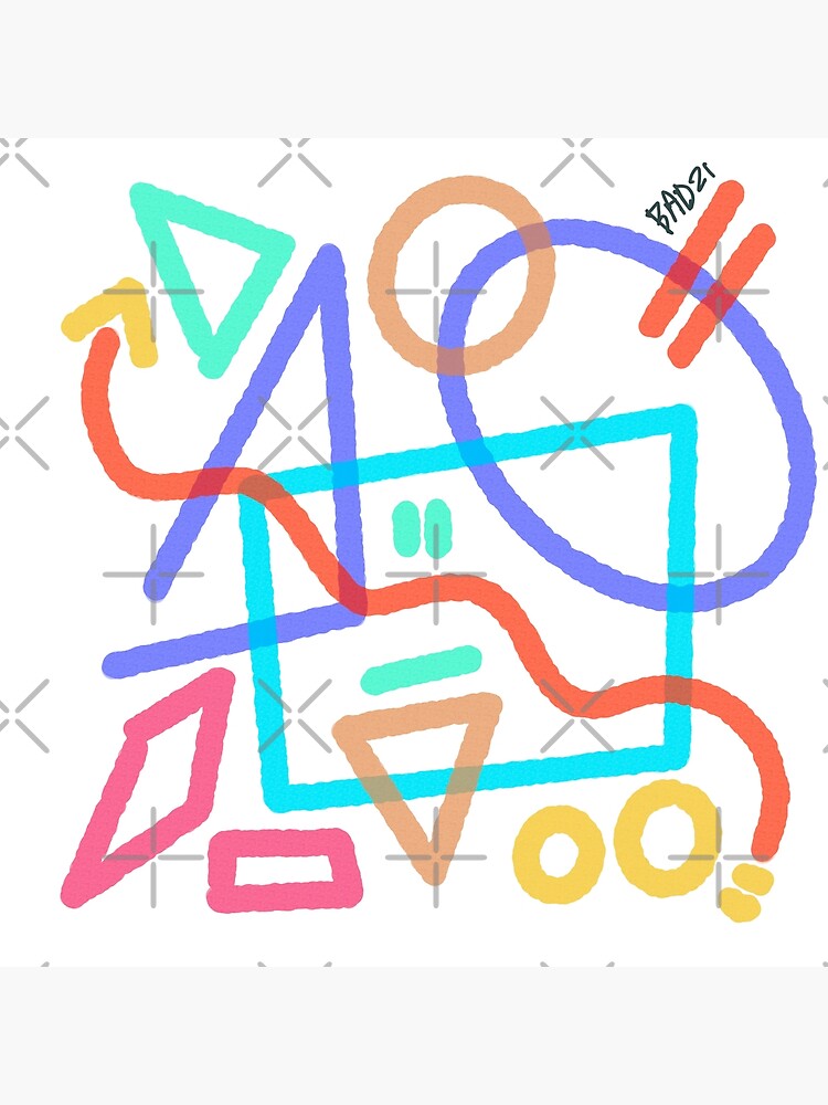 "Shapes 'n Squiggles" Poster for Sale by smcfuzzy | Redbubble