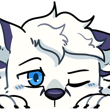 "Furry Fox Window Peeker" Sticker for Sale by Sonokido | Redbubble