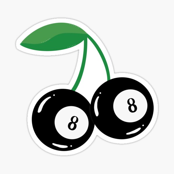 "8 ball cherry" Sticker by morgananjos | Redbubble