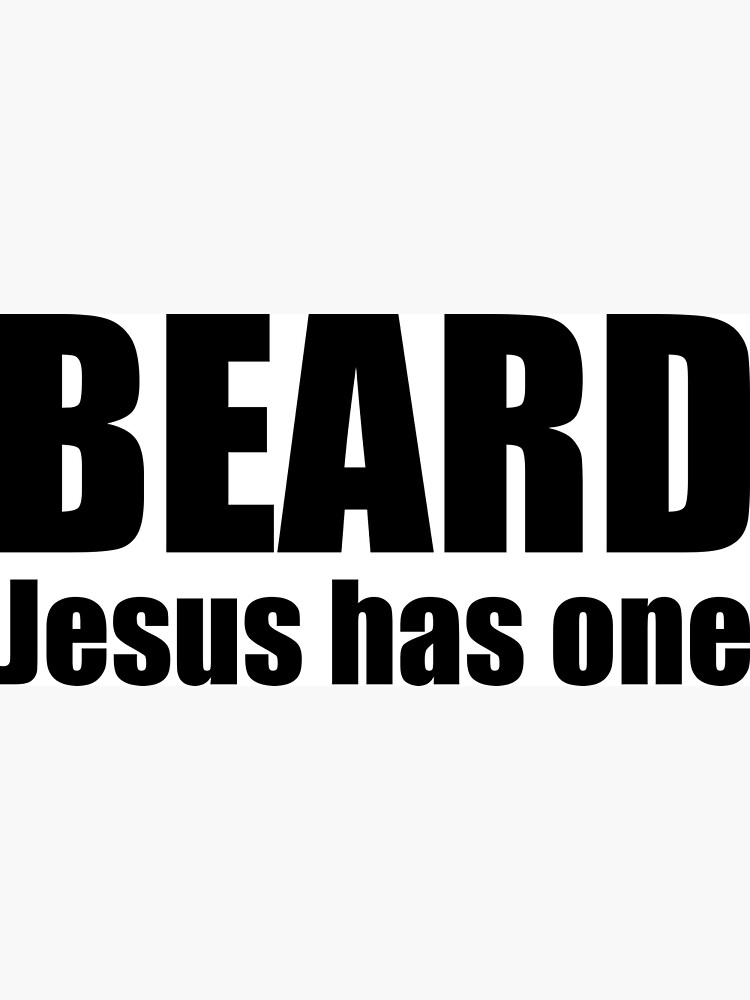 "jesus, beard" Poster for Sale by BChinBeards | Redbubble