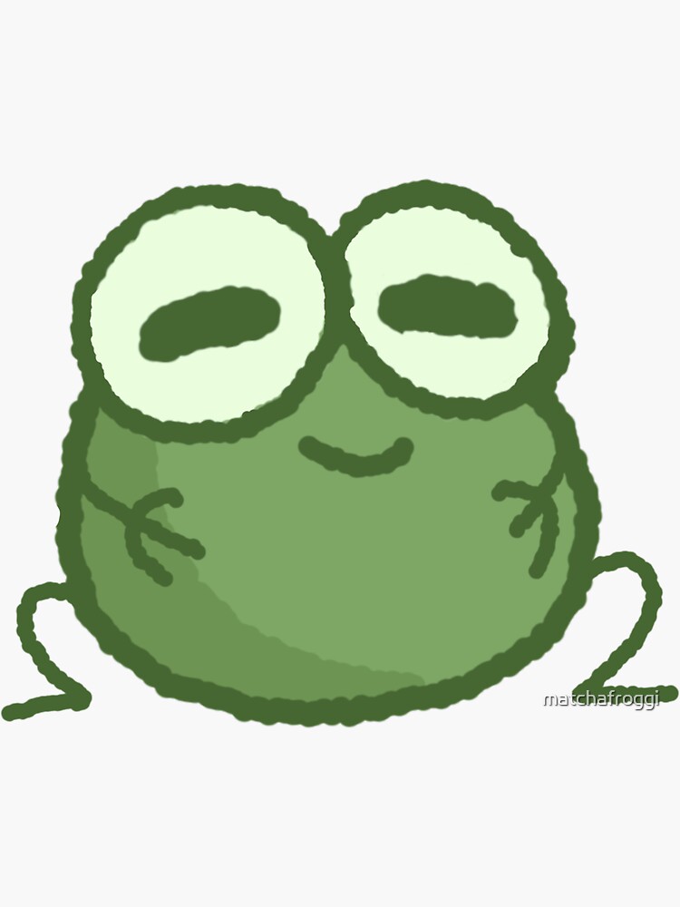 "Froggi Cartoon" Sticker by matchafroggi | Redbubble
