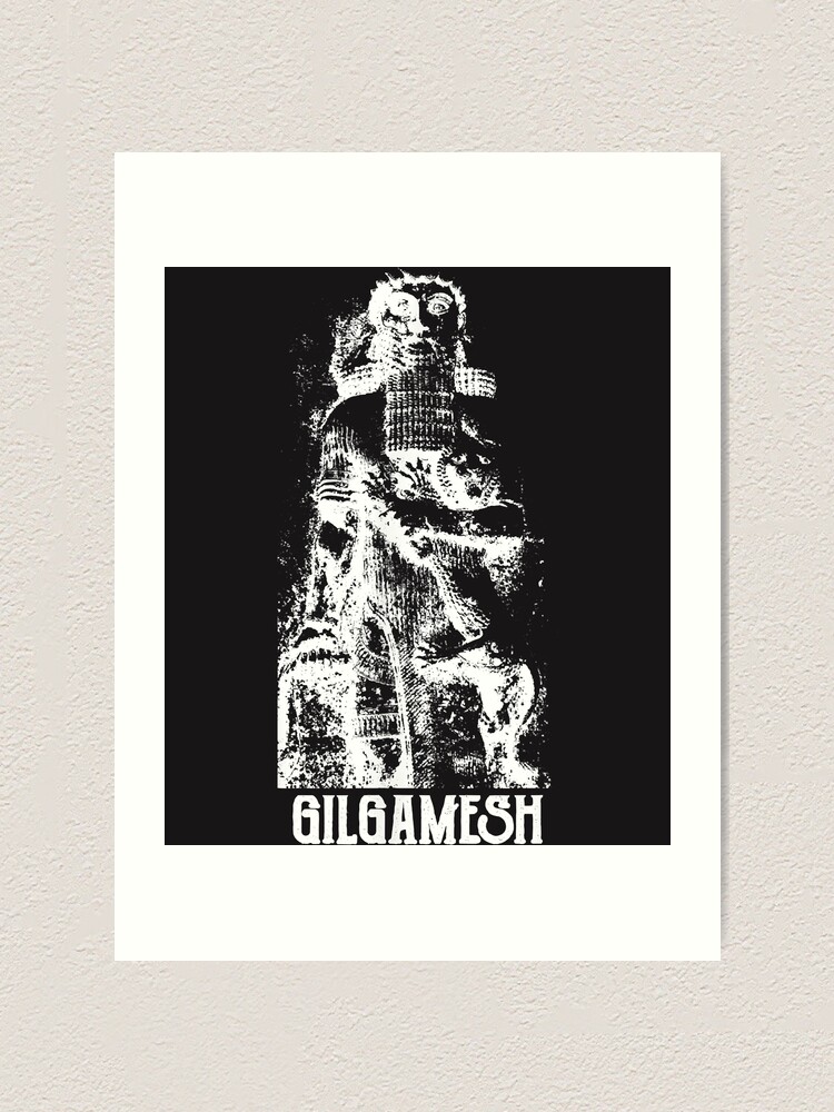 "Gilgamesh King Hero Sculpture Ancient Mesopotamia " Art Print for Sale ...