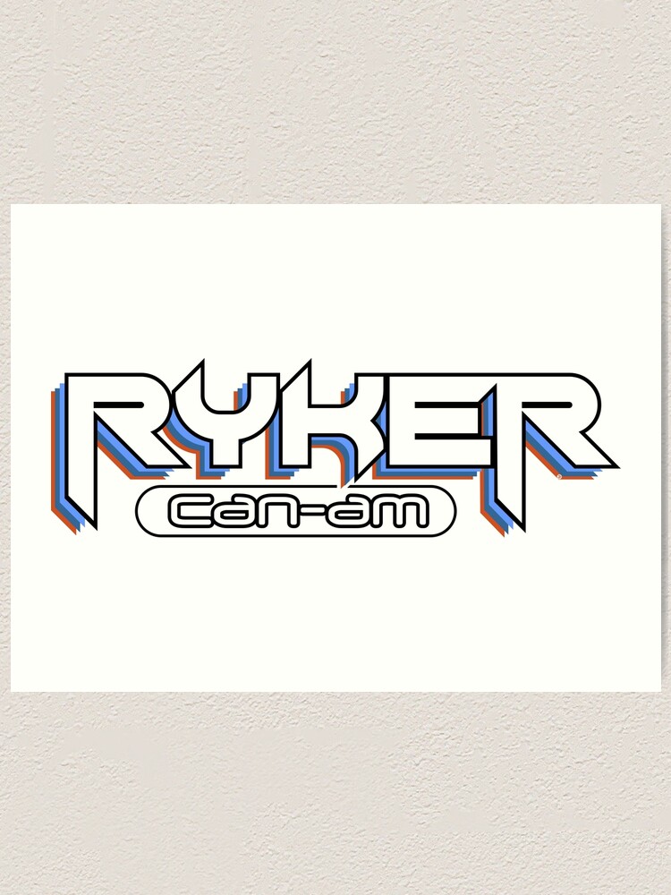"Can-Am Ryker Retro Logo" Art Print for Sale by jdaburtomsncom | Redbubble