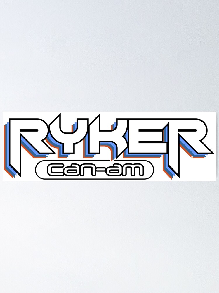 "Can-Am Ryker Retro Logo" Poster for Sale by jdaburtomsncom | Redbubble
