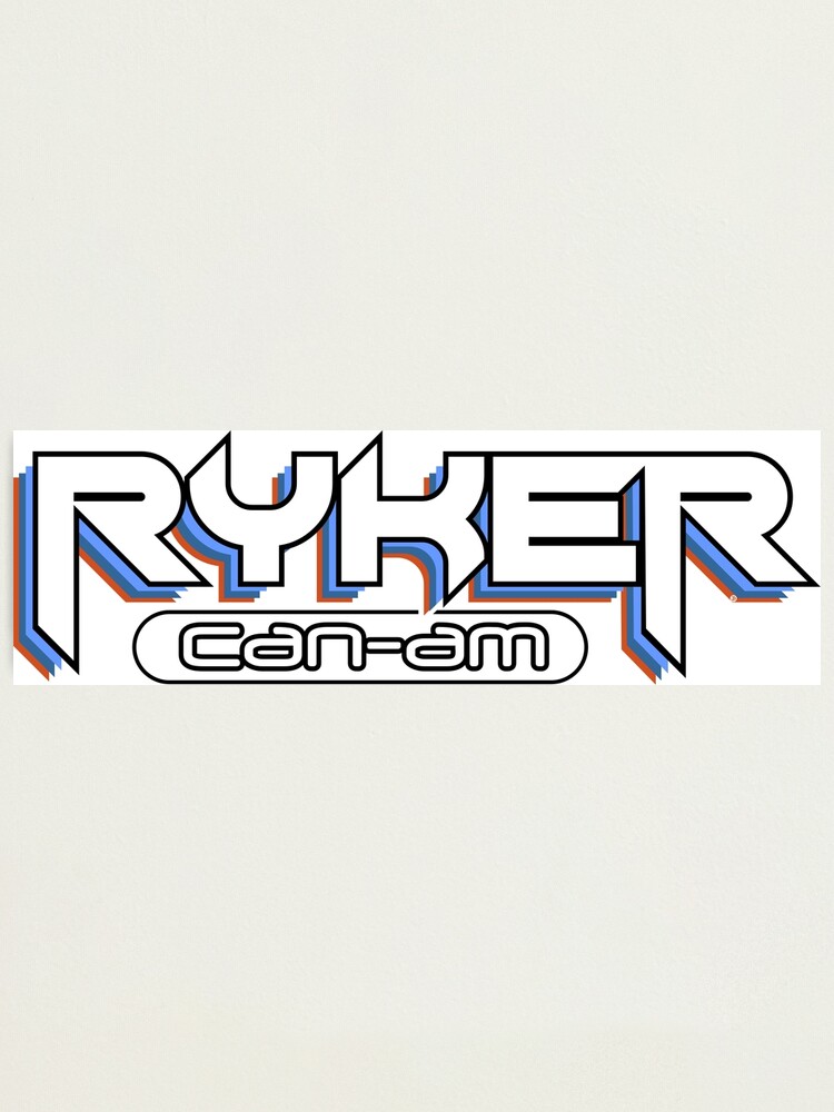 "Can-Am Ryker Retro Logo" Photographic Print for Sale by jdaburtomsncom ...