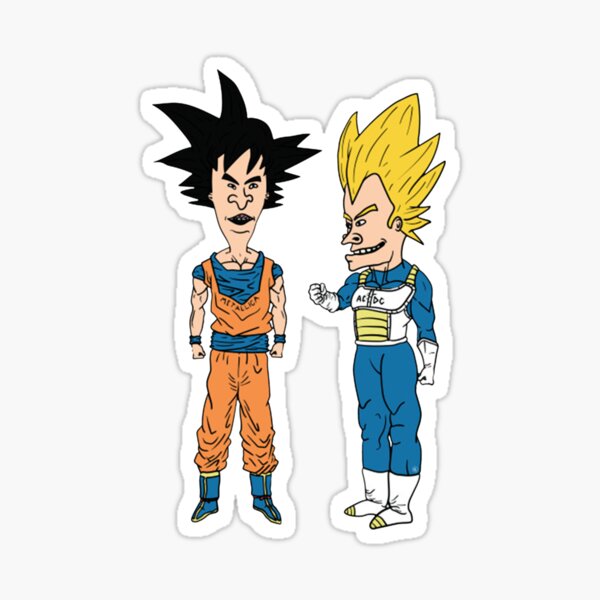 "Beavis And Butthead x Dragon Ball Vegeta " Sticker for Sale by ...