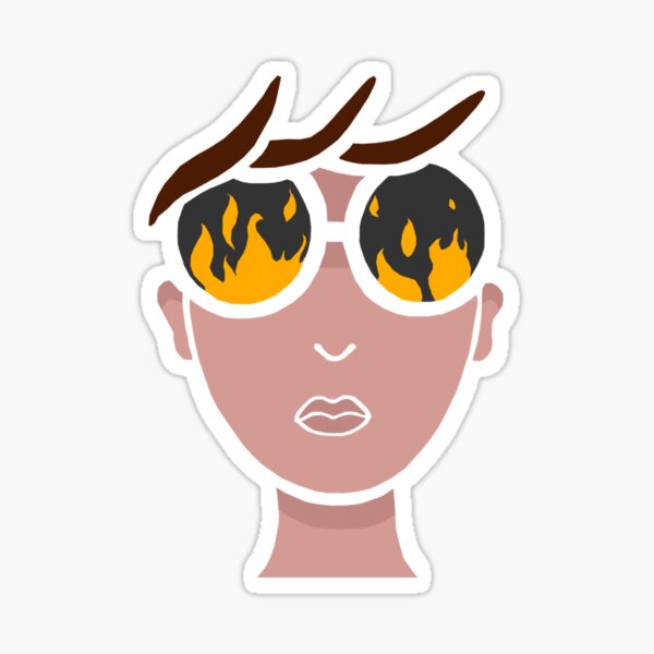 "Burn " Sticker by LipkovitchRay36 | Redbubble