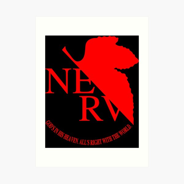 "Nerv Logo, Neon Genesis Evangelion " Art Print for Sale by robbielowe ...
