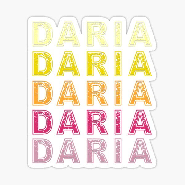"Daria name " Sticker for Sale by LipkovitchRay36 | Redbubble