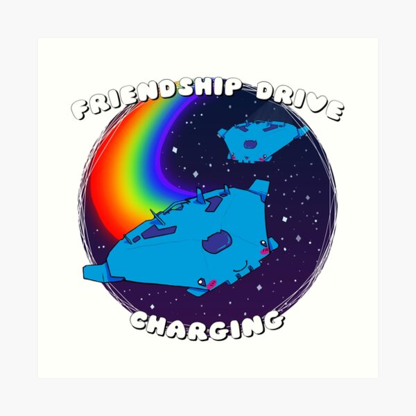 "Friendship Drive Charging" Art Print by tripdee | Redbubble