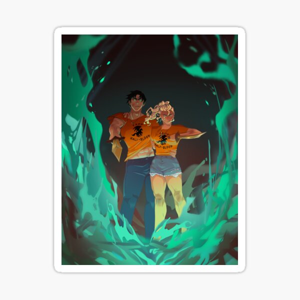 "Percy and Annabeth in Tartarus" Sticker for Sale by Ssarf | Redbubble