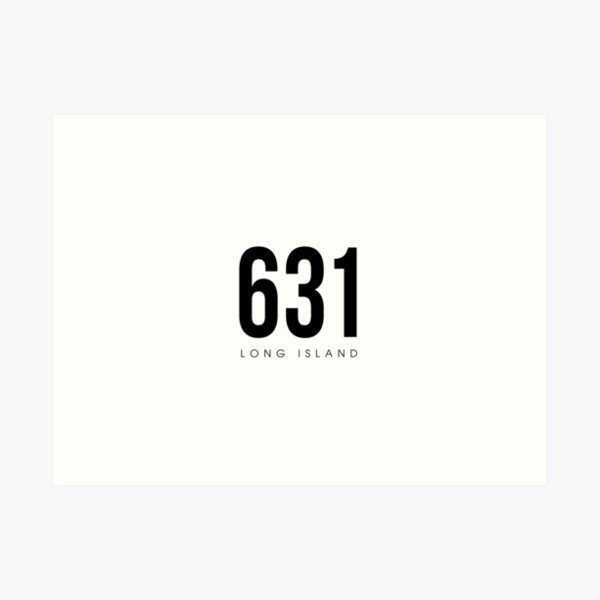 "Long Island, NY - 631 Area Code" Art Print for Sale by CartoCreative ...
