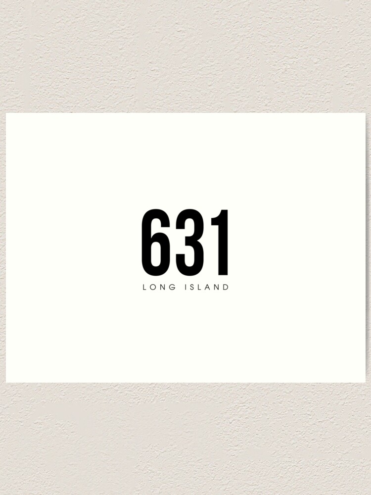 "Long Island, NY - 631 Area Code" Art Print for Sale by CartoCreative ...