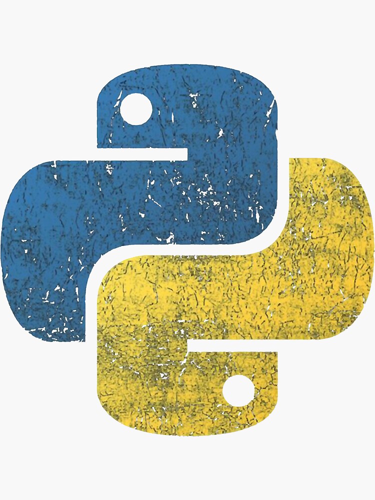 "PHYTON LOGO RETRO " Sticker for Sale by sheliaconle | Redbubble