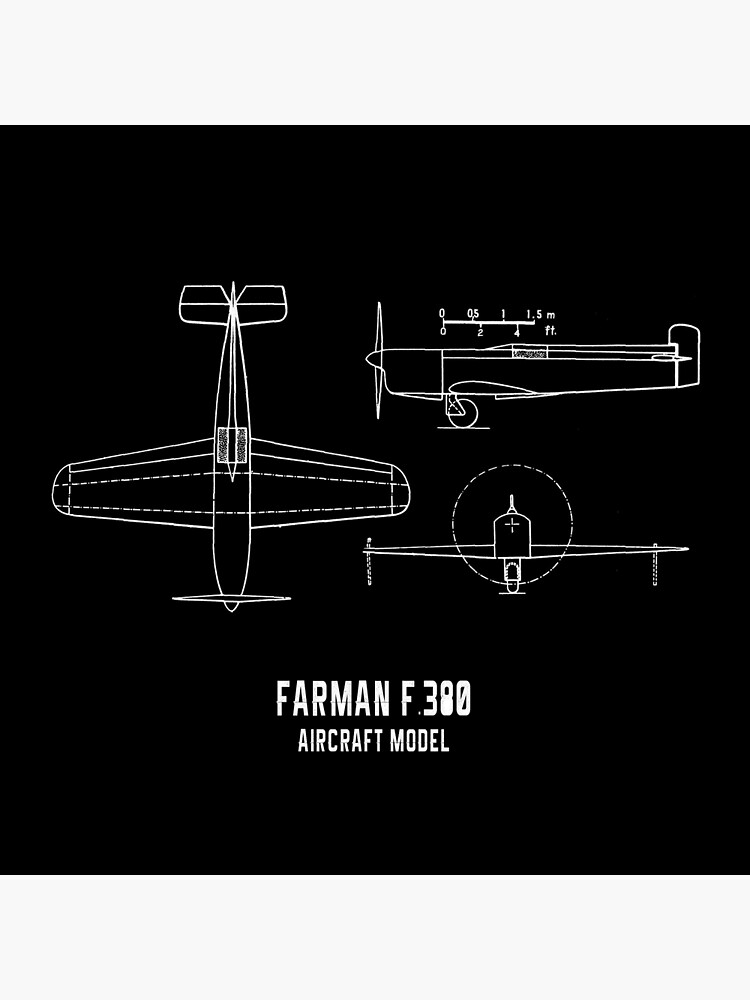 "Farman F.380 Aircraft Model Blueprint" Poster for Sale by PodiShawna ...