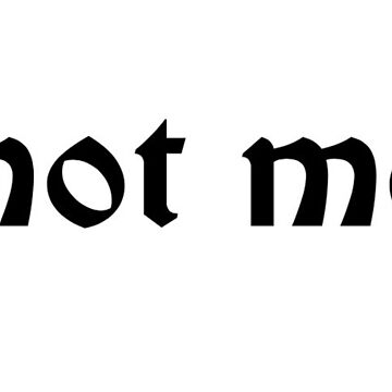 "knot me? " Sticker for Sale by icaruspendragon | Redbubble