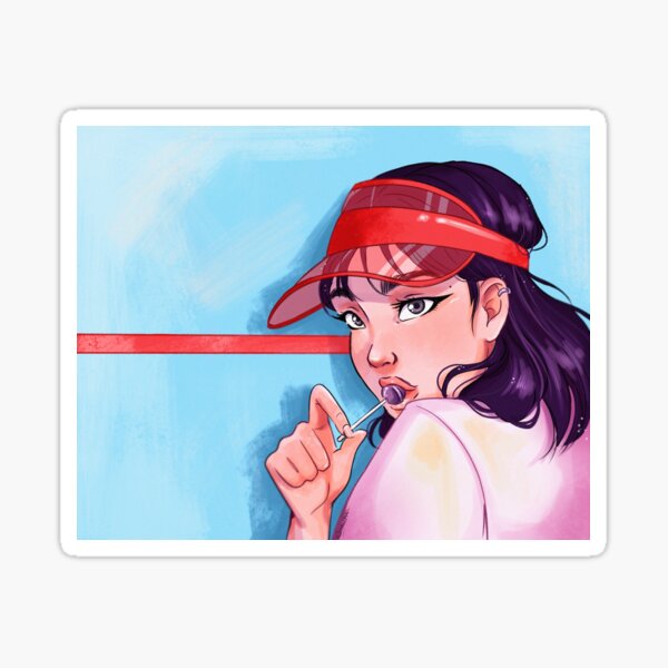 "Sweet Cap" Sticker for Sale by JuditMallolArt | Redbubble