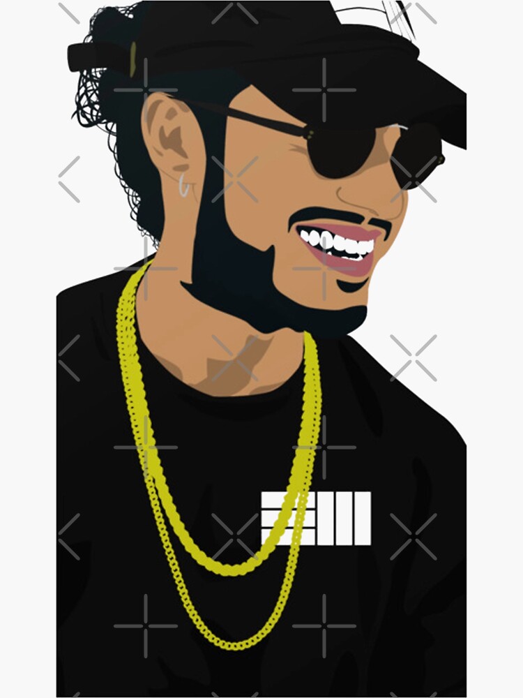 "Vintage Retro Rapper Art" Sticker for Sale by JessKrishnan | Redbubble