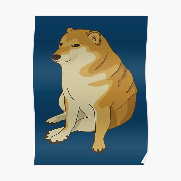 "Cheems" Poster by Rzera- | Redbubble