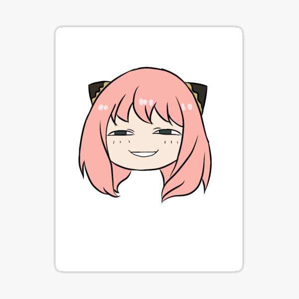 "ANYA MEME" Sticker for Sale by snowieee | Redbubble