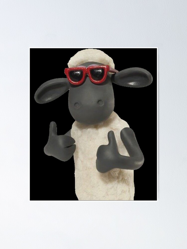 Póster «Shaun la oveja pulgar arriba meme» de DeborahBauder | Redbubble
