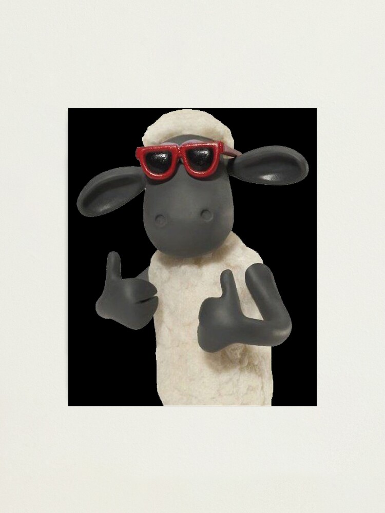 "Shaun the sheep thumbs up meme" Photographic Print for Sale by ...