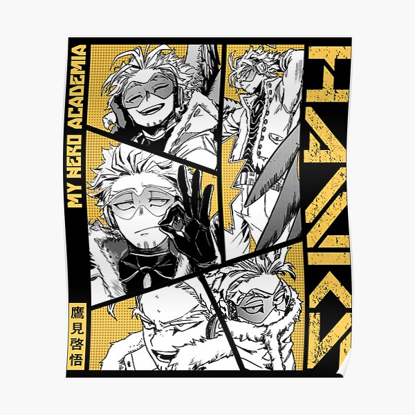 "Hawks - My Hero Academia Manga Panel Essential " Poster for Sale by ...