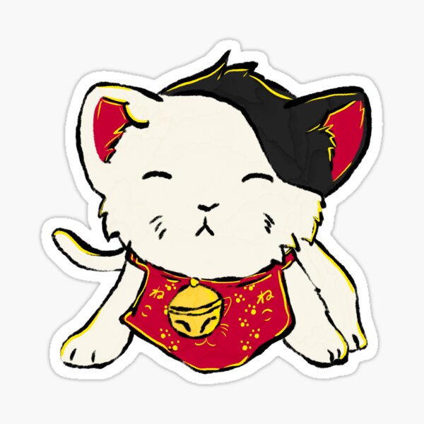 "Neko" Sticker for Sale by Nightlea | Redbubble