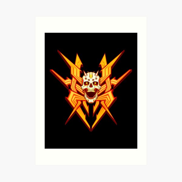 "Doom Skeleton Logo" Art Print for Sale by MaryEdward | Redbubble