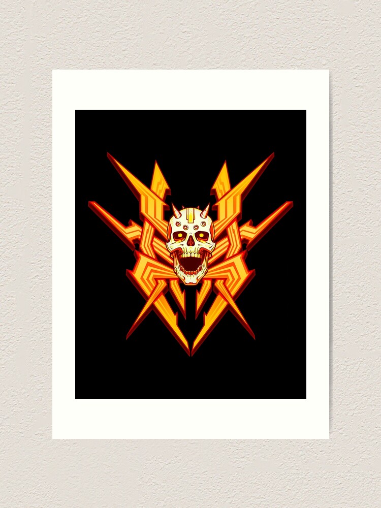"Doom Skeleton Logo" Art Print for Sale by MaryEdward | Redbubble