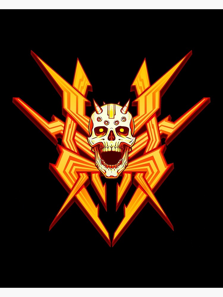 "Doom Skeleton Logo" Art Print for Sale by MaryEdward | Redbubble