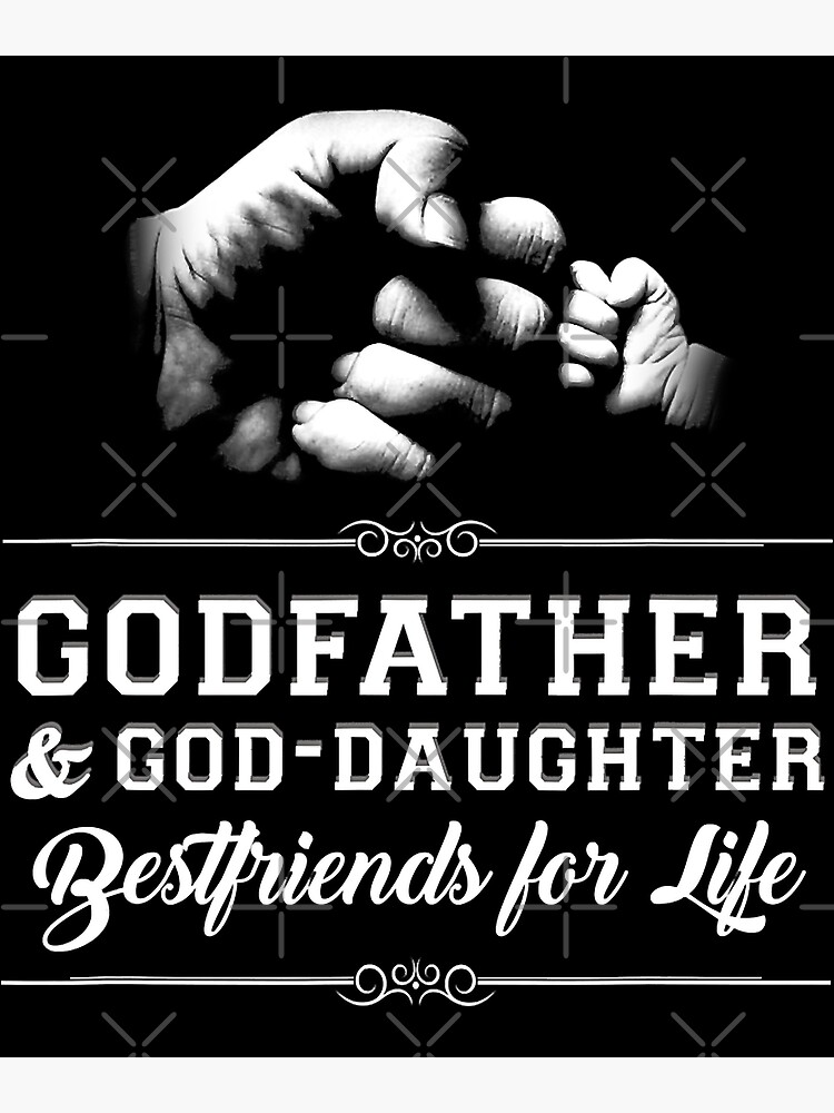 "Godfather God Daughter Friends Fist Bump Family Cool" Poster for Sale ...