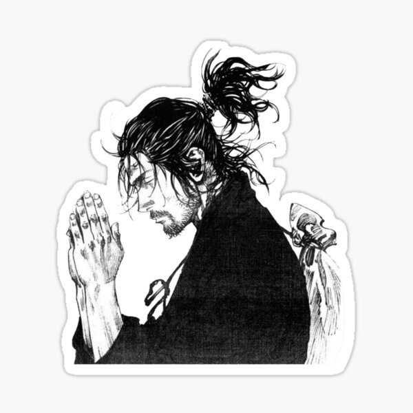 "miyamoto musashi praying Classic " Sticker for Sale by arcurimalyg ...