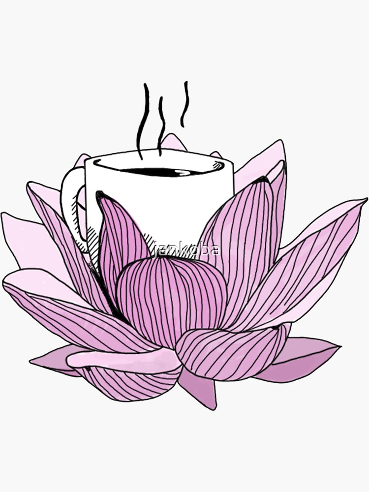 "Lotus coffee" Sticker for Sale by jankoba | Redbubble