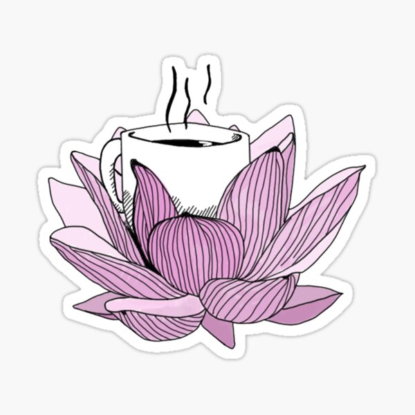 "Lotus coffee" Sticker for Sale by jankoba | Redbubble