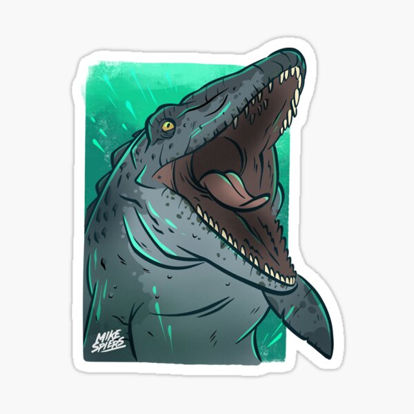 "Mosasaurus" Sticker for Sale by quintonhorne | Redbubble