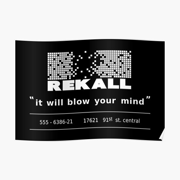 "Total Recall - Rekall Logo" Poster for Sale by UnconArt | Redbubble