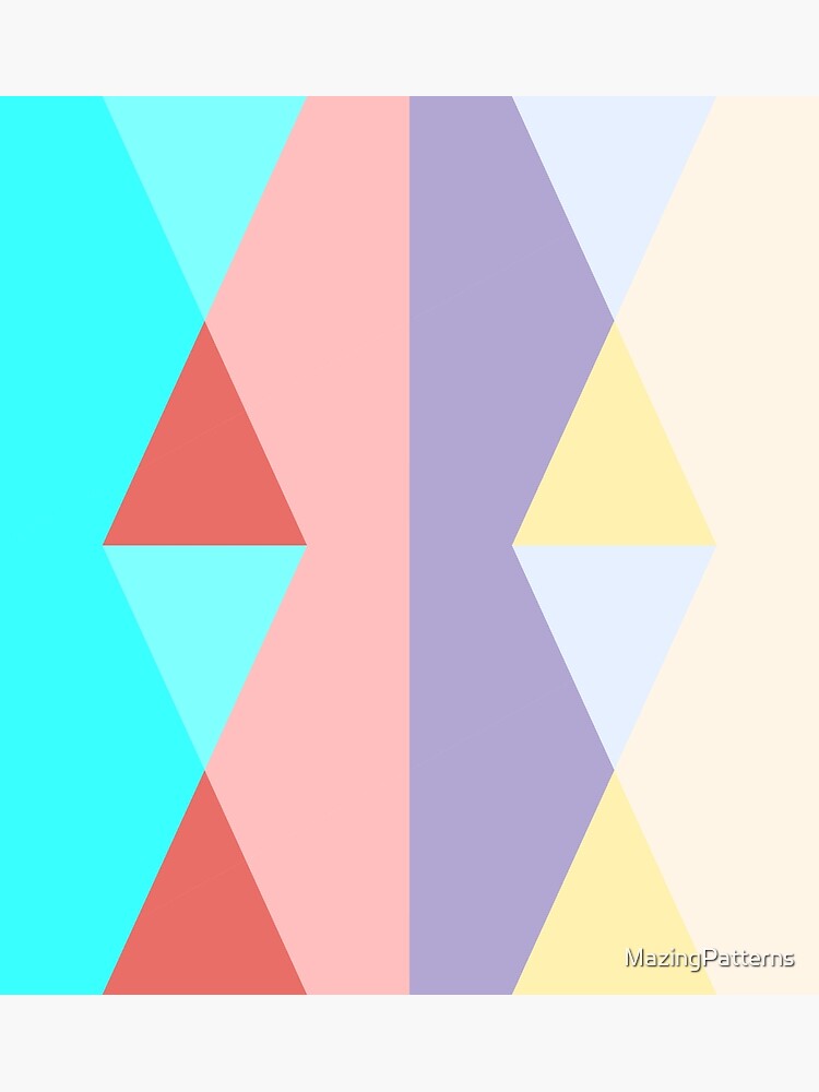 "3D Sawtooth Color Fading Pattern" Poster for Sale by MazingPatterns ...